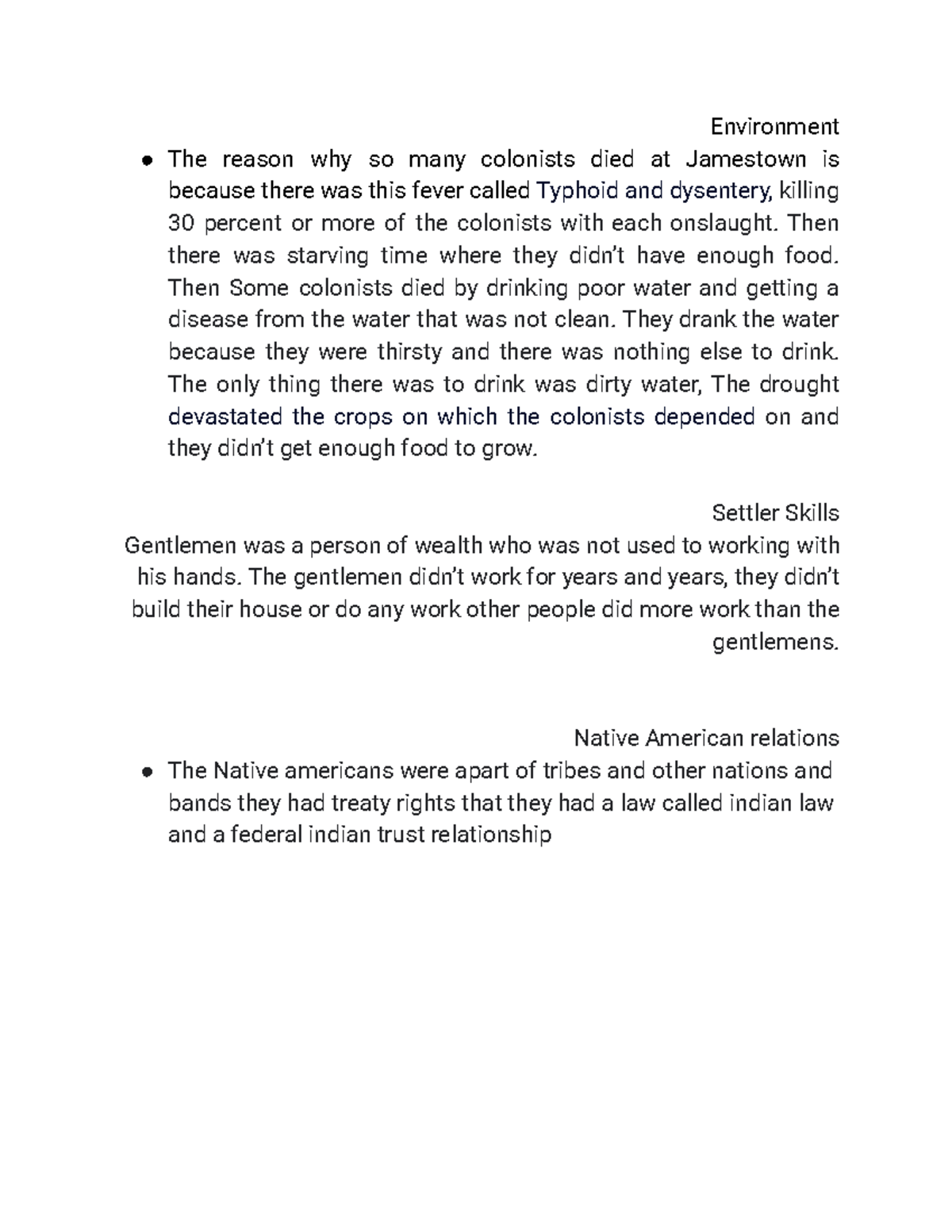 Why did so many people die at Jamestown - Environment The reason why so ...