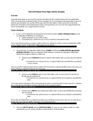 DAD 220 Module Five Major Activity Template (1) - DAD 220 Module Five ...