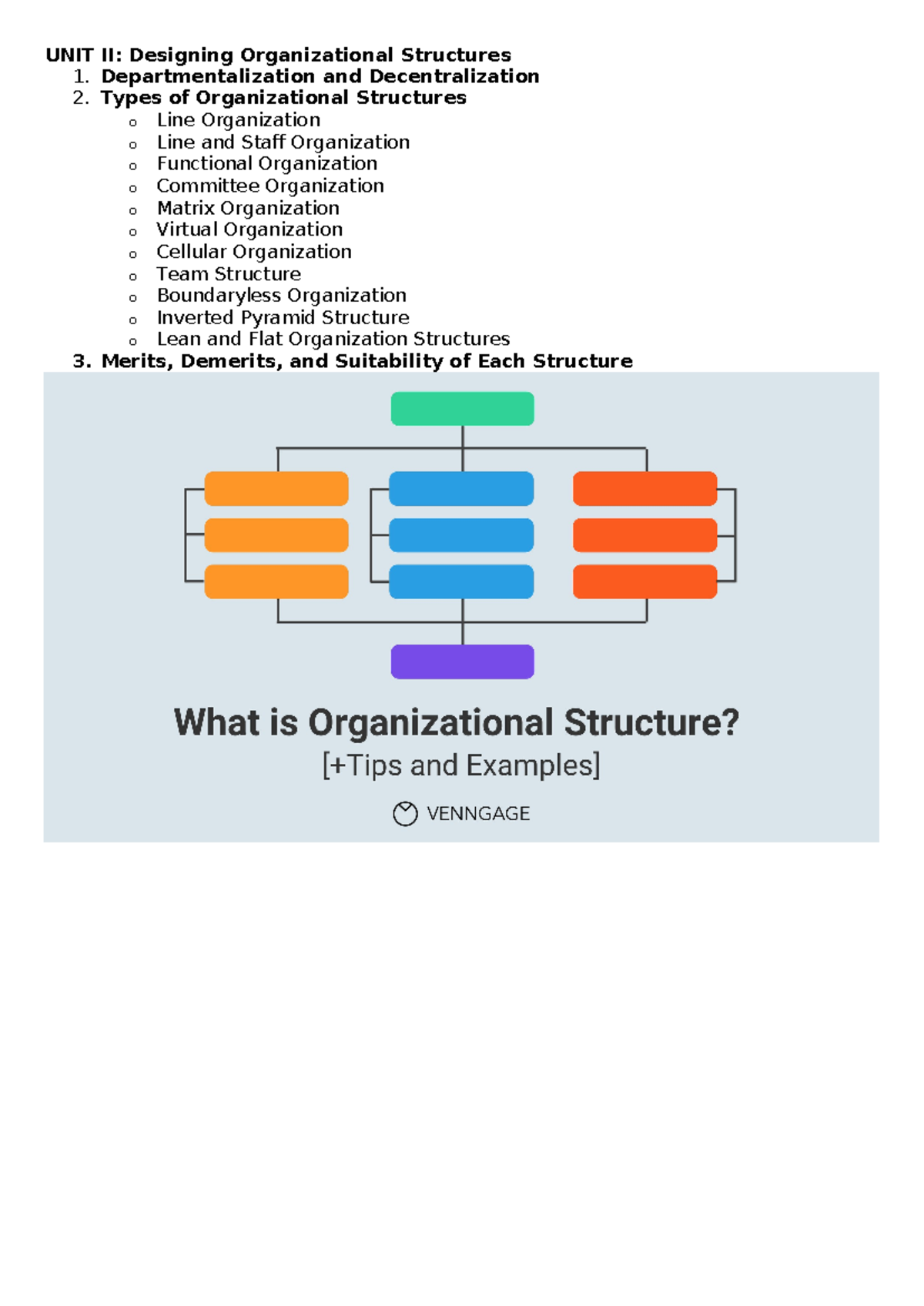 Im 2 - dfdf - UNIT II: Designing Organizational Structures 1 ...