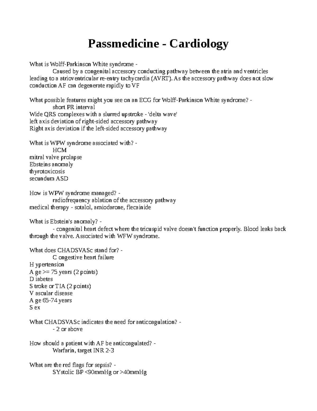 Passmedicine - Cardiology - As the accessory pathway does not slow ...