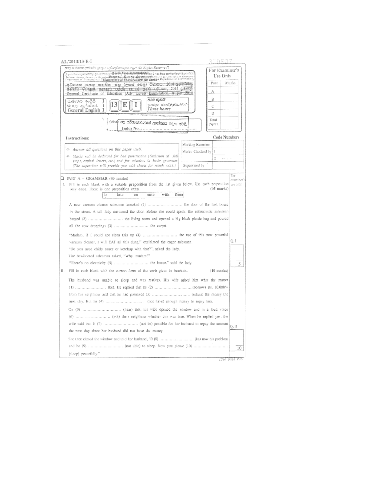 2014 Advanced Level General English Paper - Finance and economics - Studocu