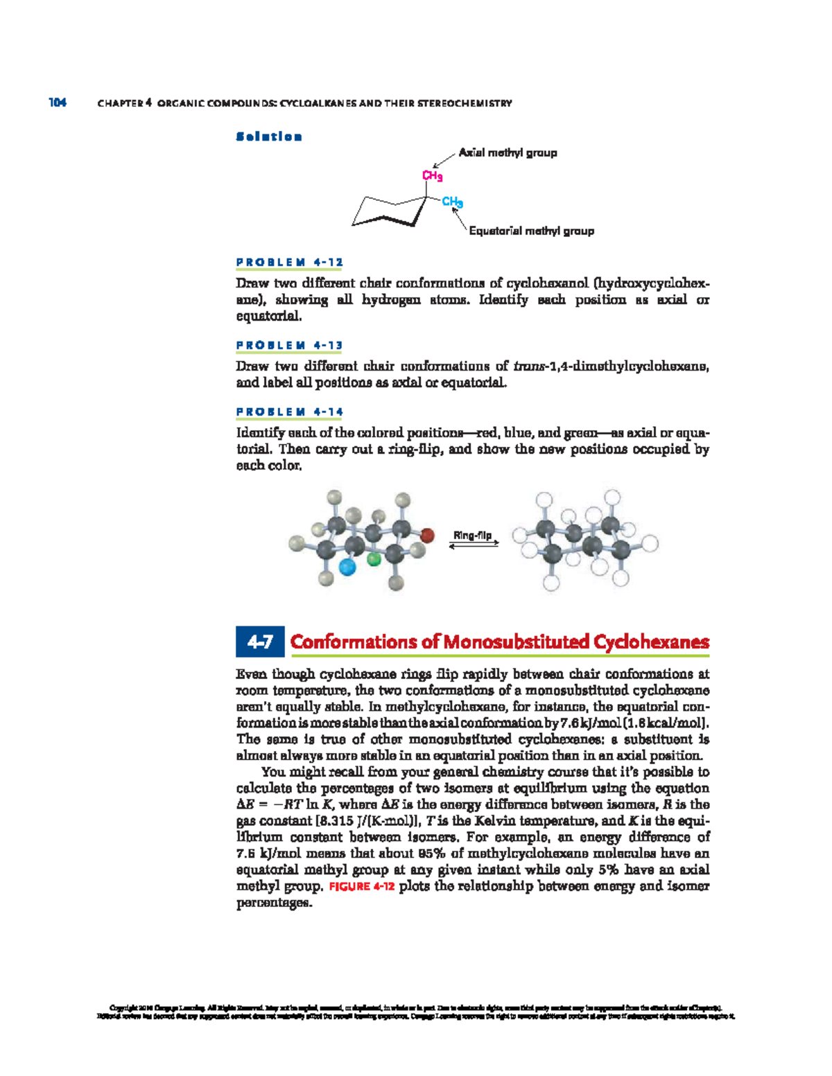 Mono substituted cyclohexane - Chemistry - Studocu