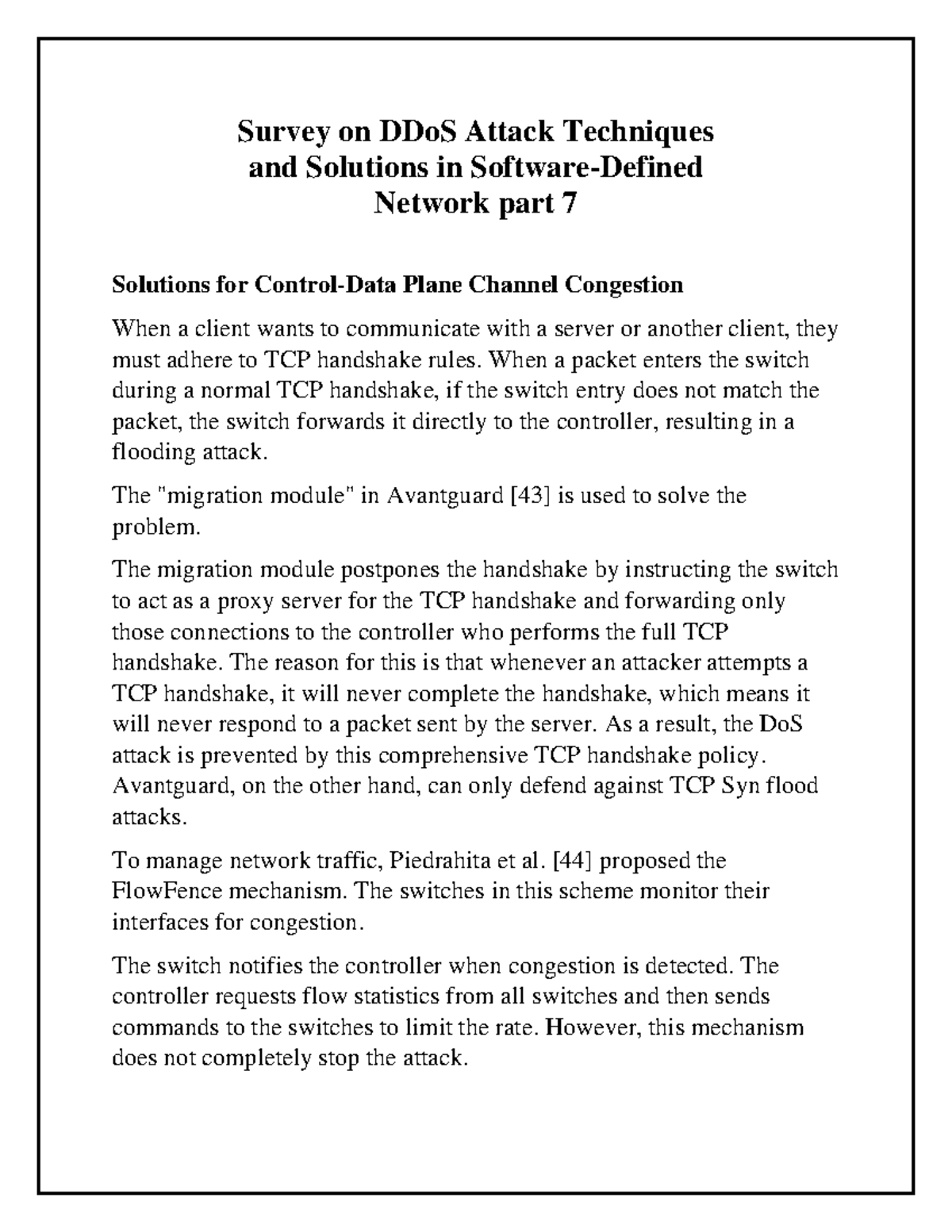 Survey On Ddo S Attack Techniques Part 7 Survey On Ddos Attack