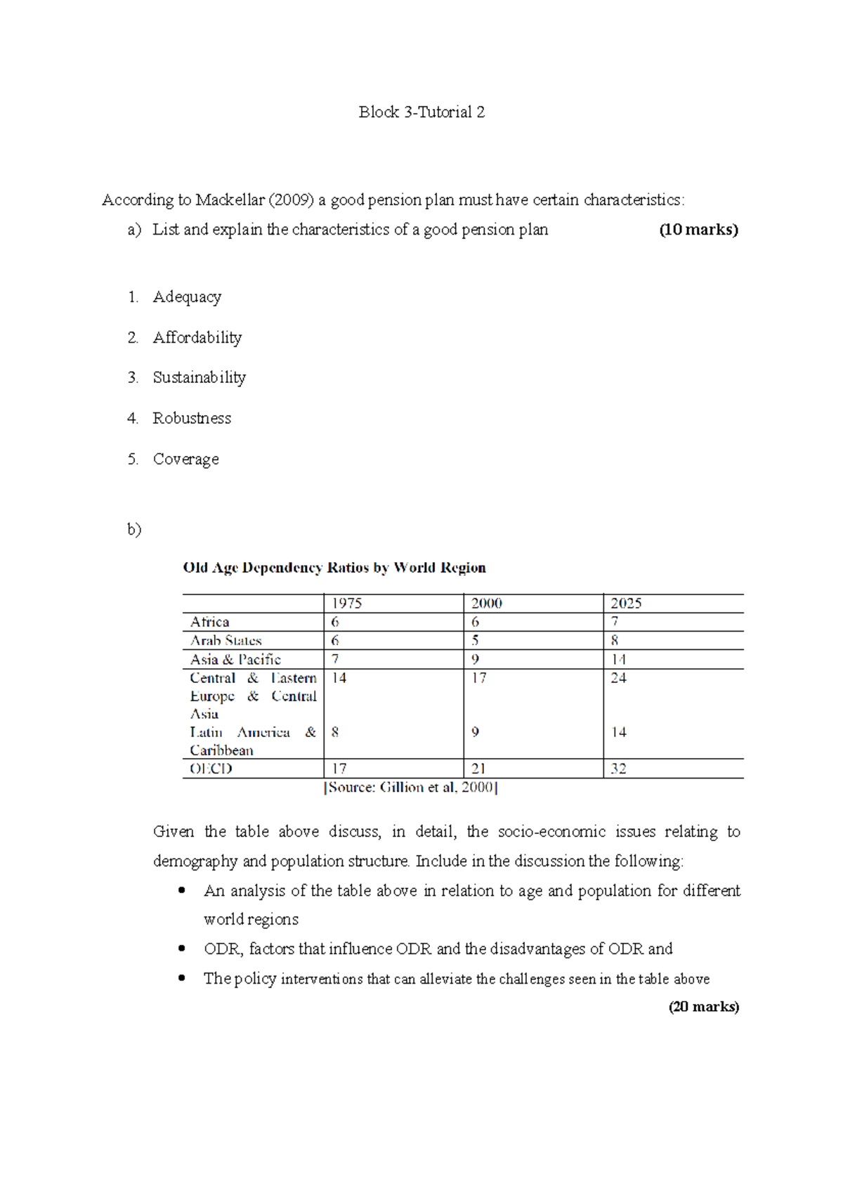 Block 3-Tutorial 2-Brief Solution - Buse3003 - Wits University - Studocu