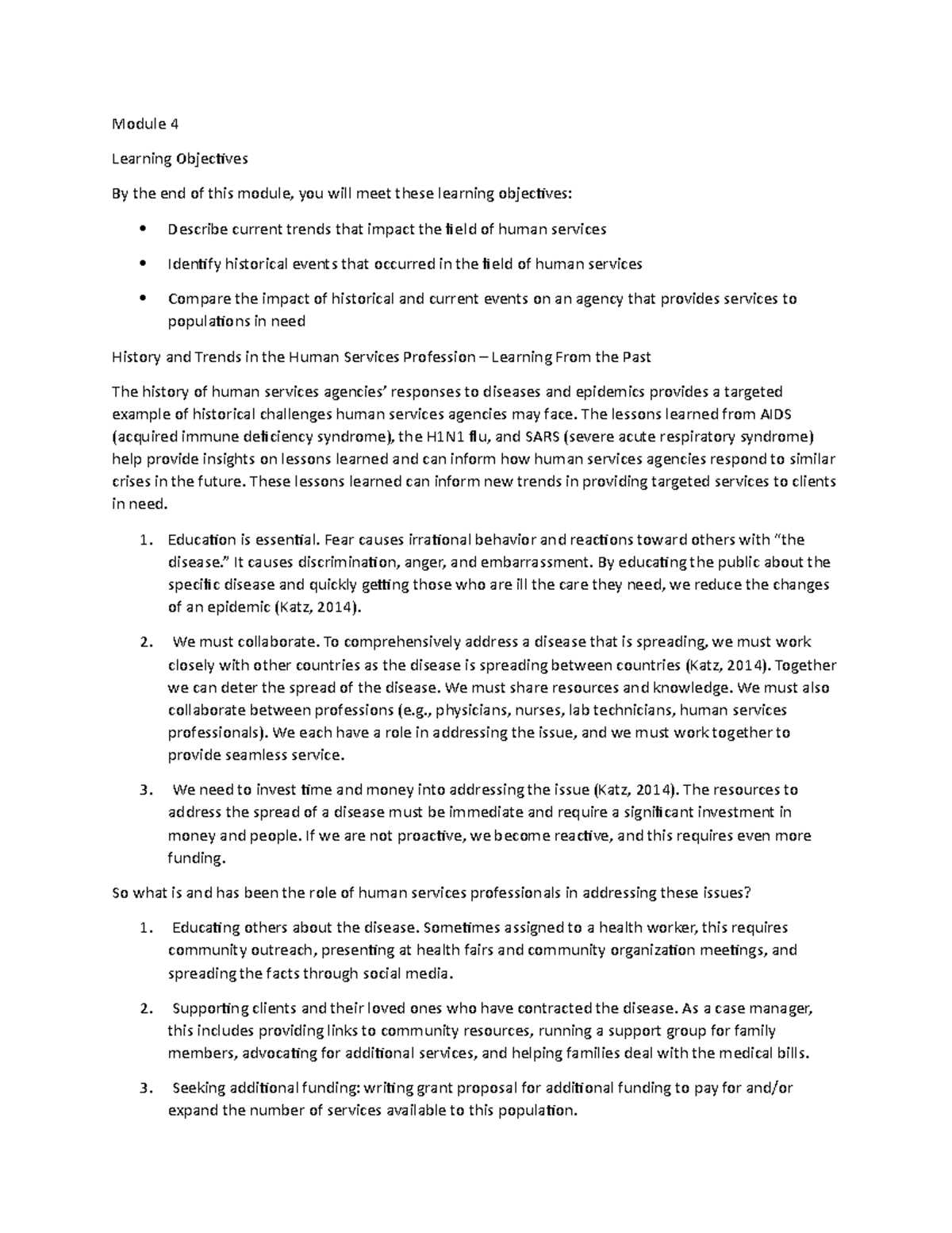 Module 4 material - Module 4 Learning Objectives By the end of this module, you will meet these ...