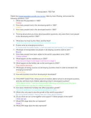 Population pyramids Powerful predictors of the future Level A and B ...