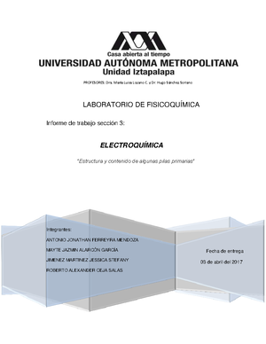 Práctica 7. Celdas Galvánicas - Celdas Galvánicas Laboratorio de Fisicoquímica 21-I 28/05/ 1 ...