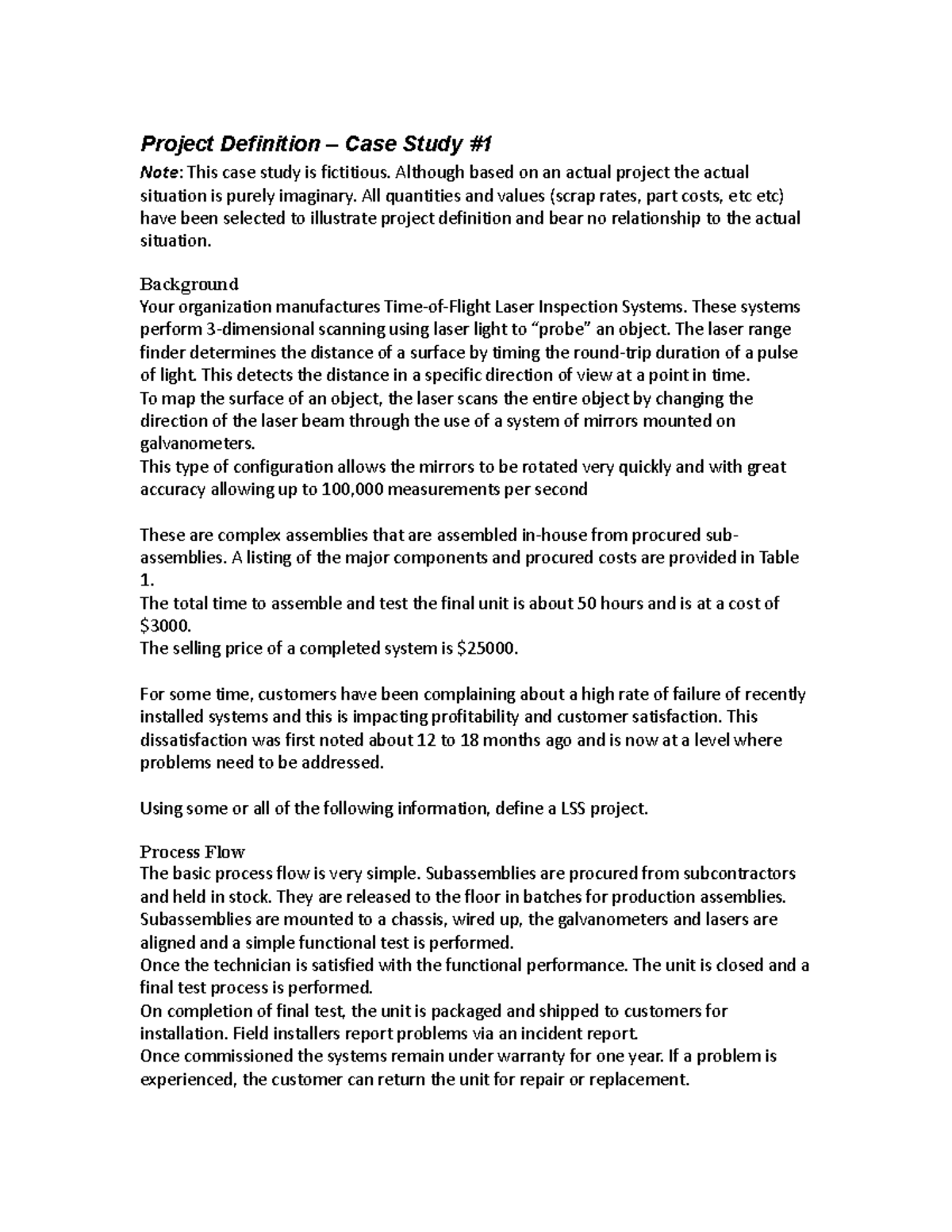 Assignment 2 Project Definition Case Study-2 - 13992-2001 - Conestoga College - Studocu