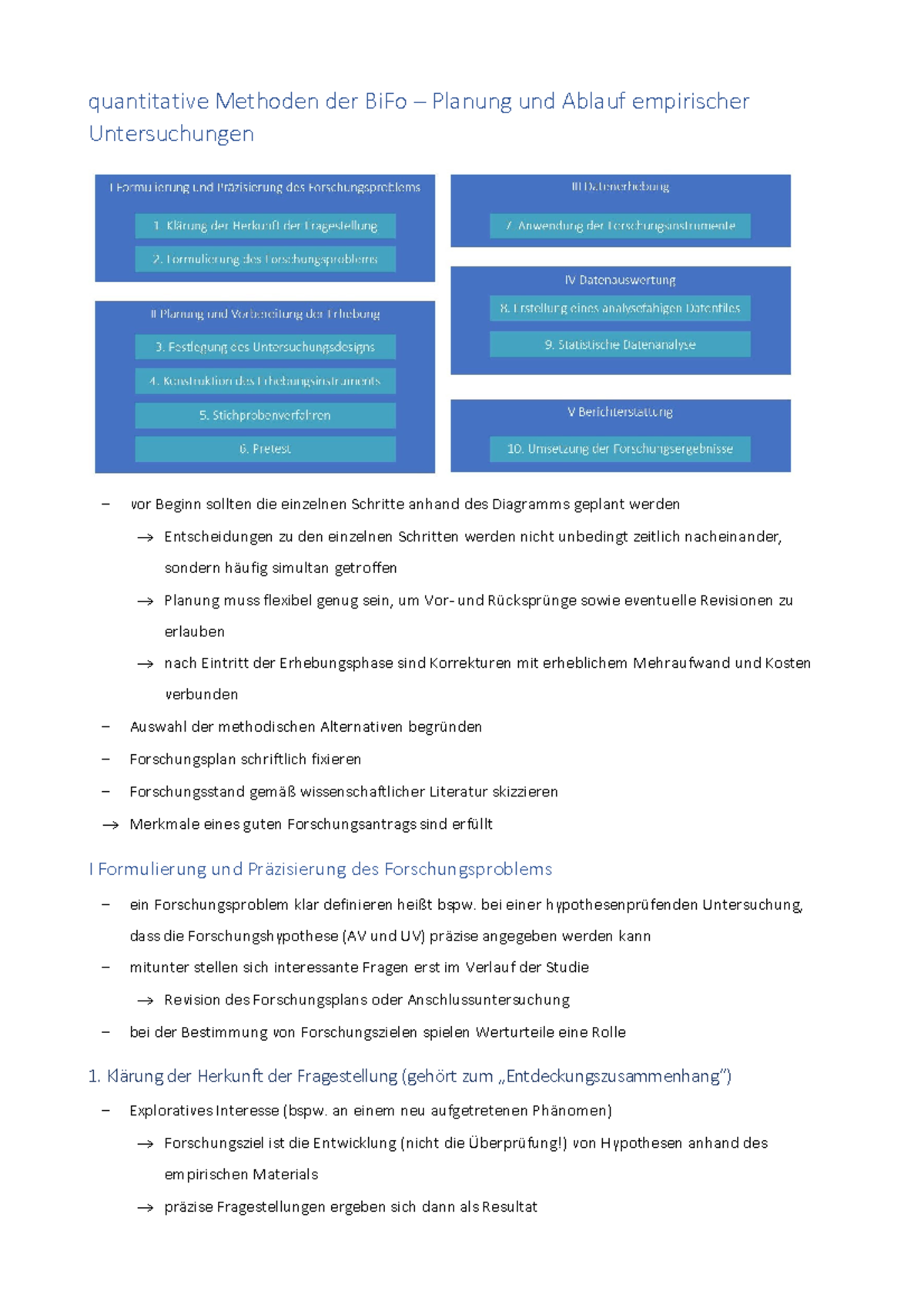 Quantitative Methoden der Bi Fo - Zusammenfassung 4 - Planung und ...