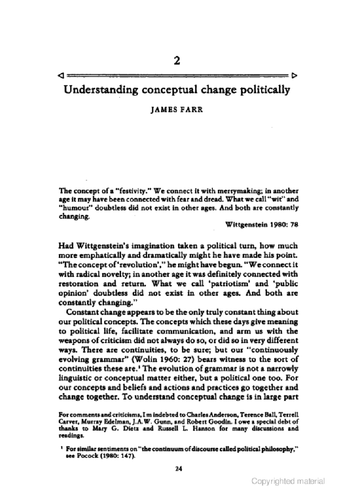 James Farr - Understanding Conceptual Change Politically - IFP6017 ...