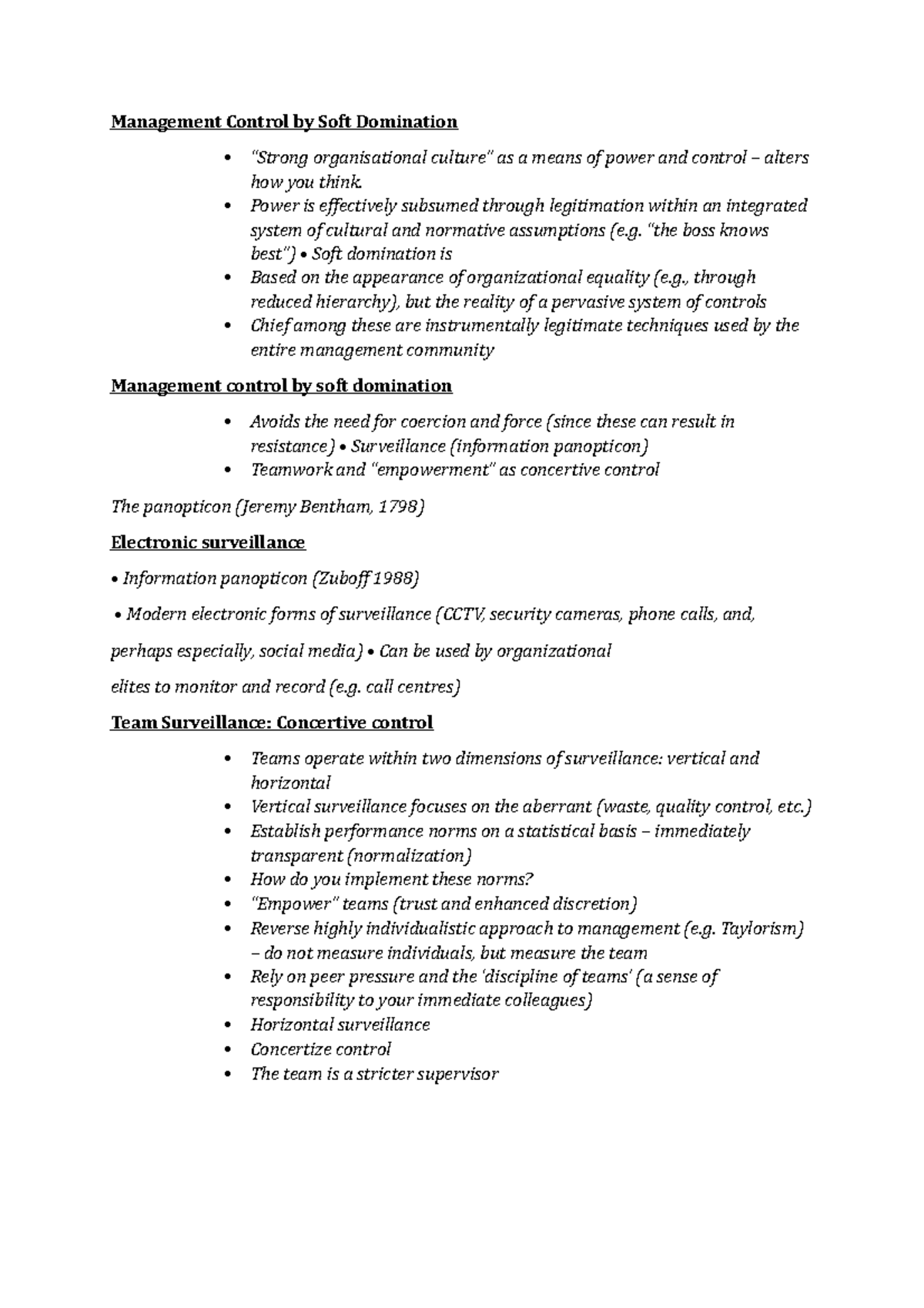 Management Control by Soft Domination - Management Control by Soft ...