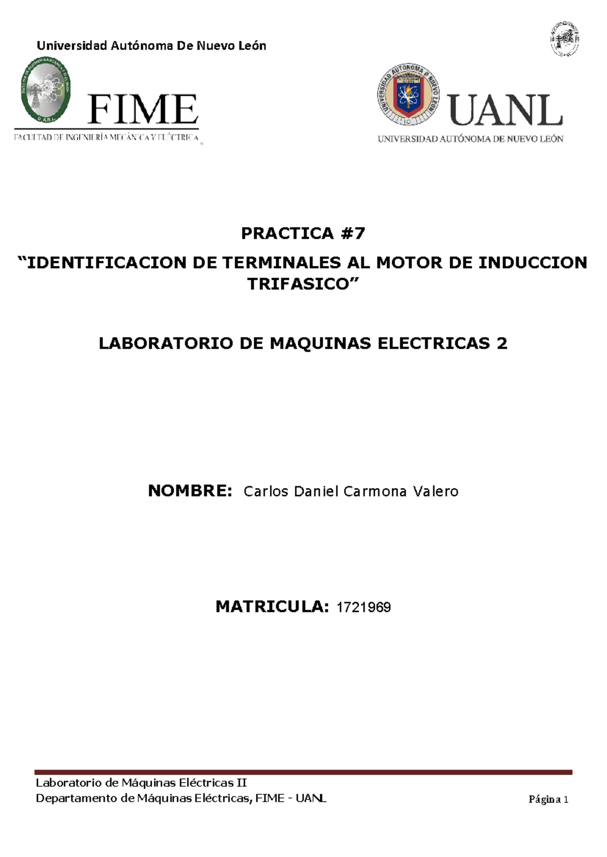 practica-7-maq-2 - Universidad Autónoma De Nuevo León Laboratorio de Máquinas Eléctricas II ...