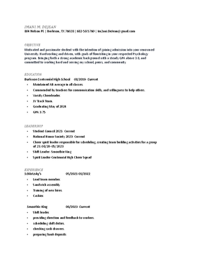 C716 Task 1 - Business Communication Task 1 Course Code: C (Requirement ...