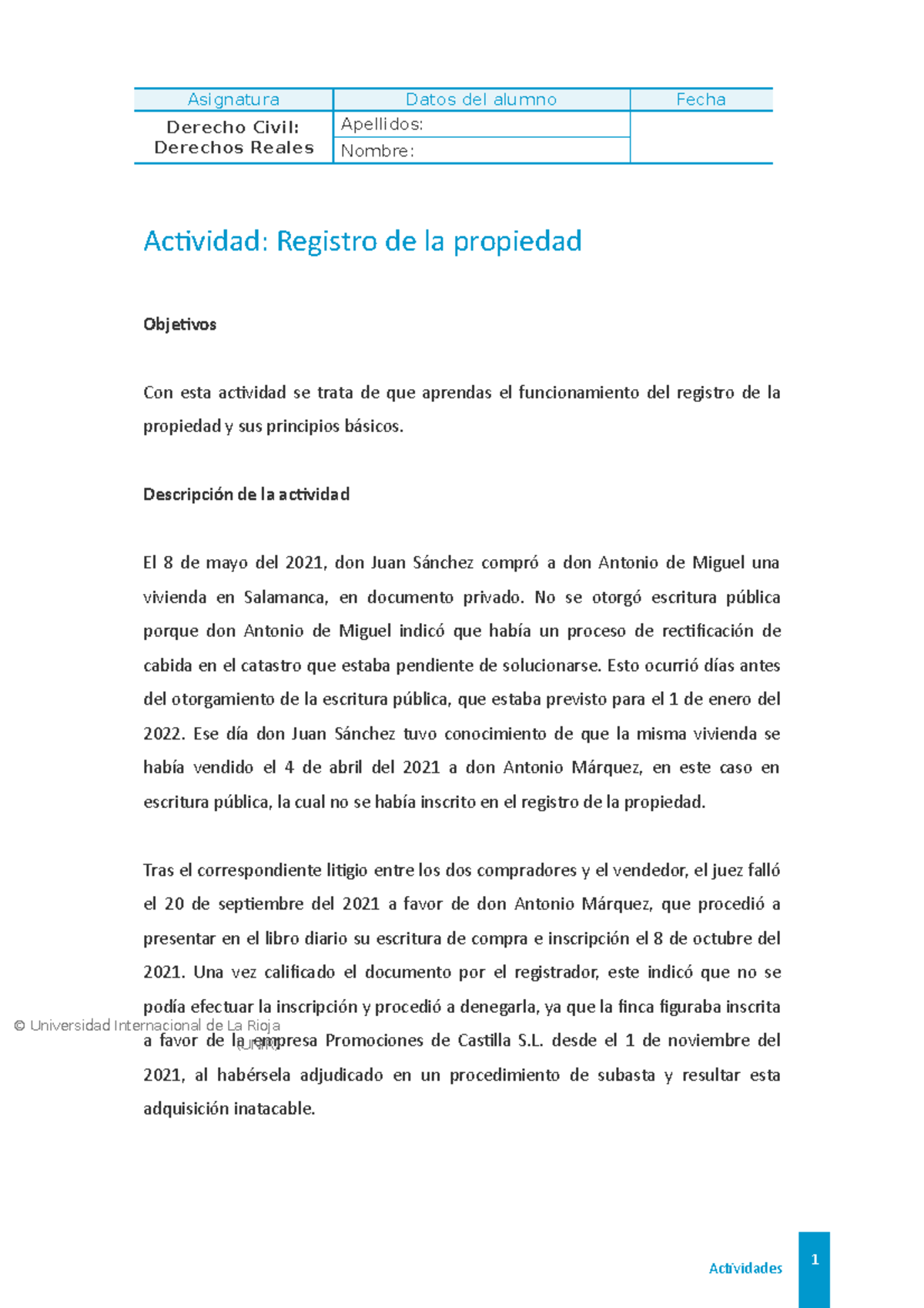 Actividad Individual III. Registro de la Propiedad - Asignatura Datos ...