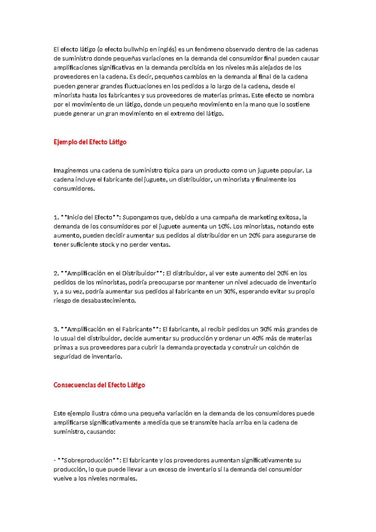 El efecto látigo.docx resumen de ope - El efecto látigo (o efecto ...