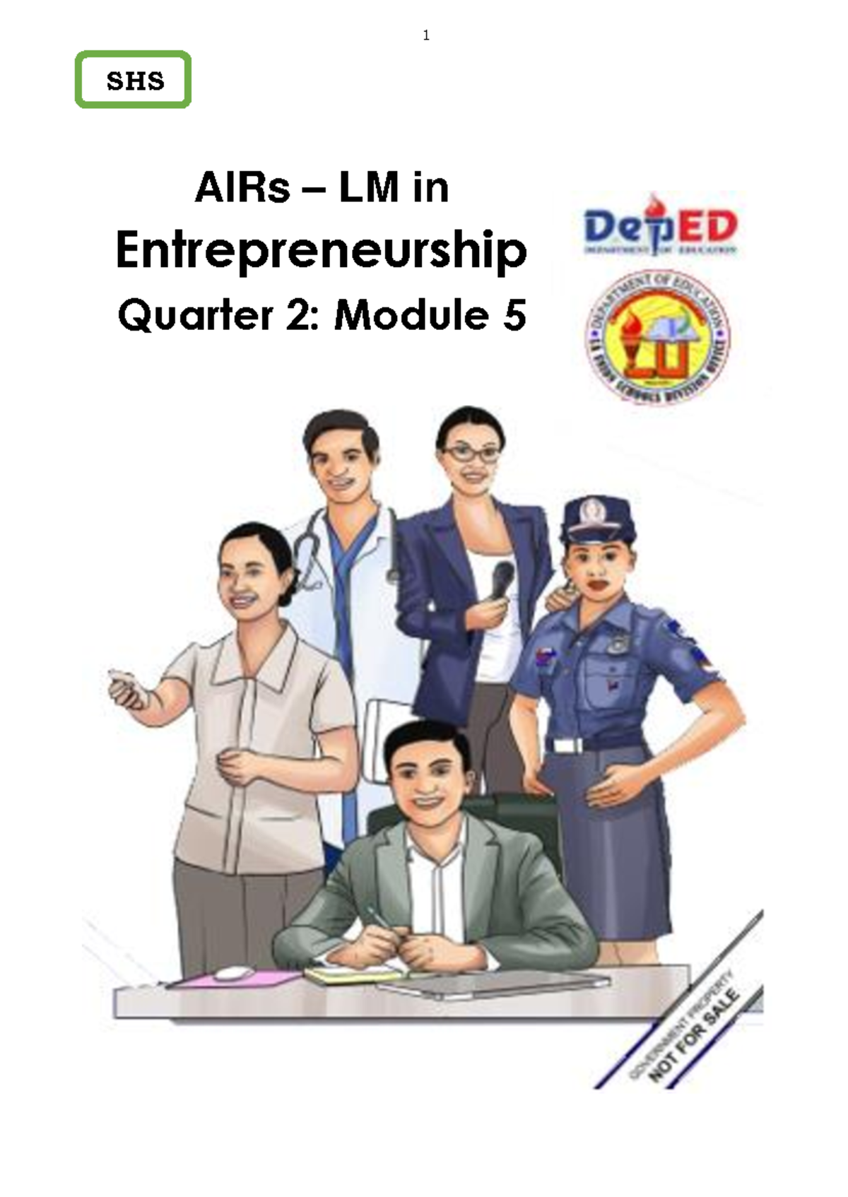 Entrep Q4 Module 5 100553 - AIRs – LM in Entrepreneurship Quarter 2: Module 5 SHS ...