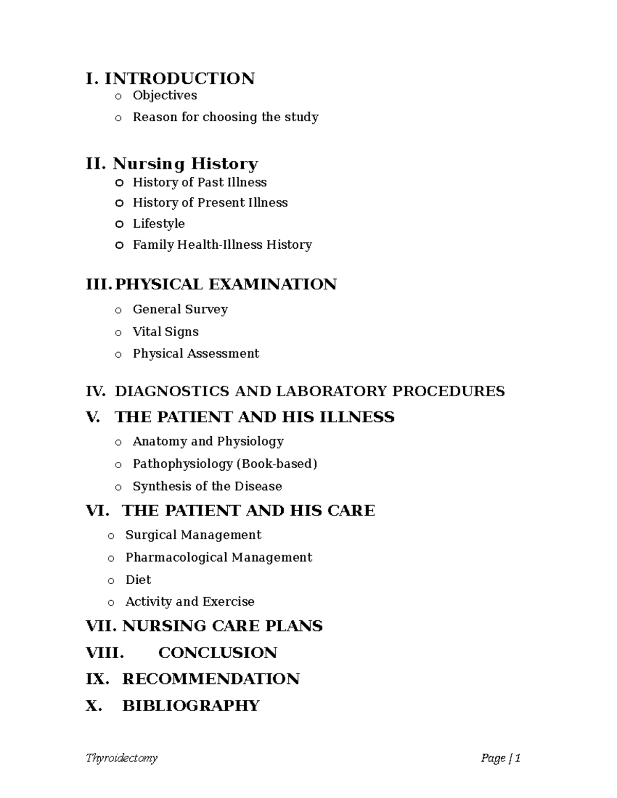 Hyperthyroidism notes physiology - I. INTRODUCTION o Objectives o ...