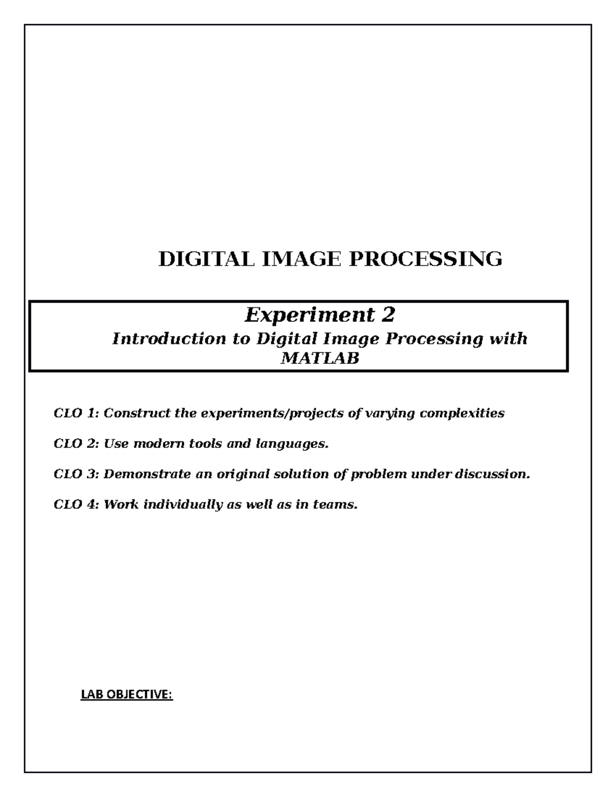DIP 02 - very interesting course - DIGITAL IMAGE PROCESSING Experiment ...