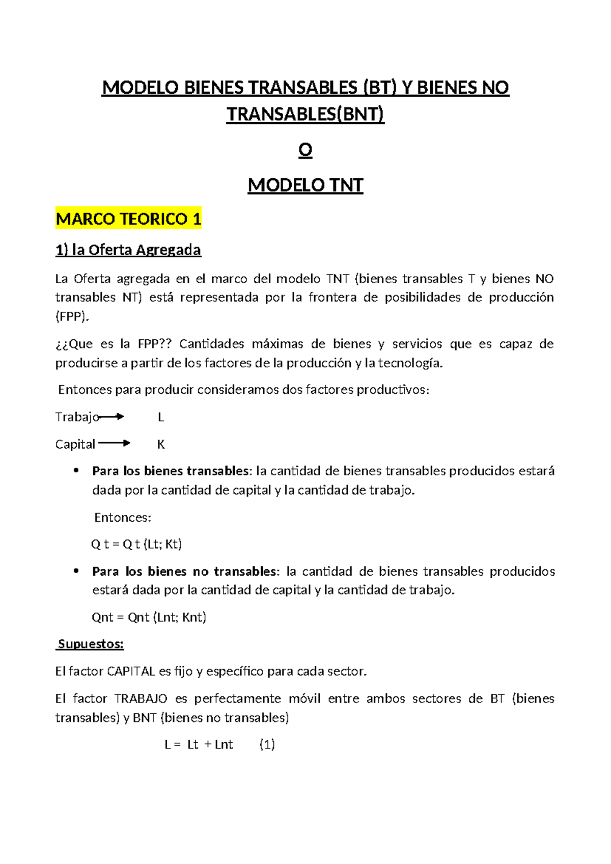 Modelo-TNT 5 - modelo tnt - MODELO BIENES TRANSABLES (BT) Y BIENES NO ...