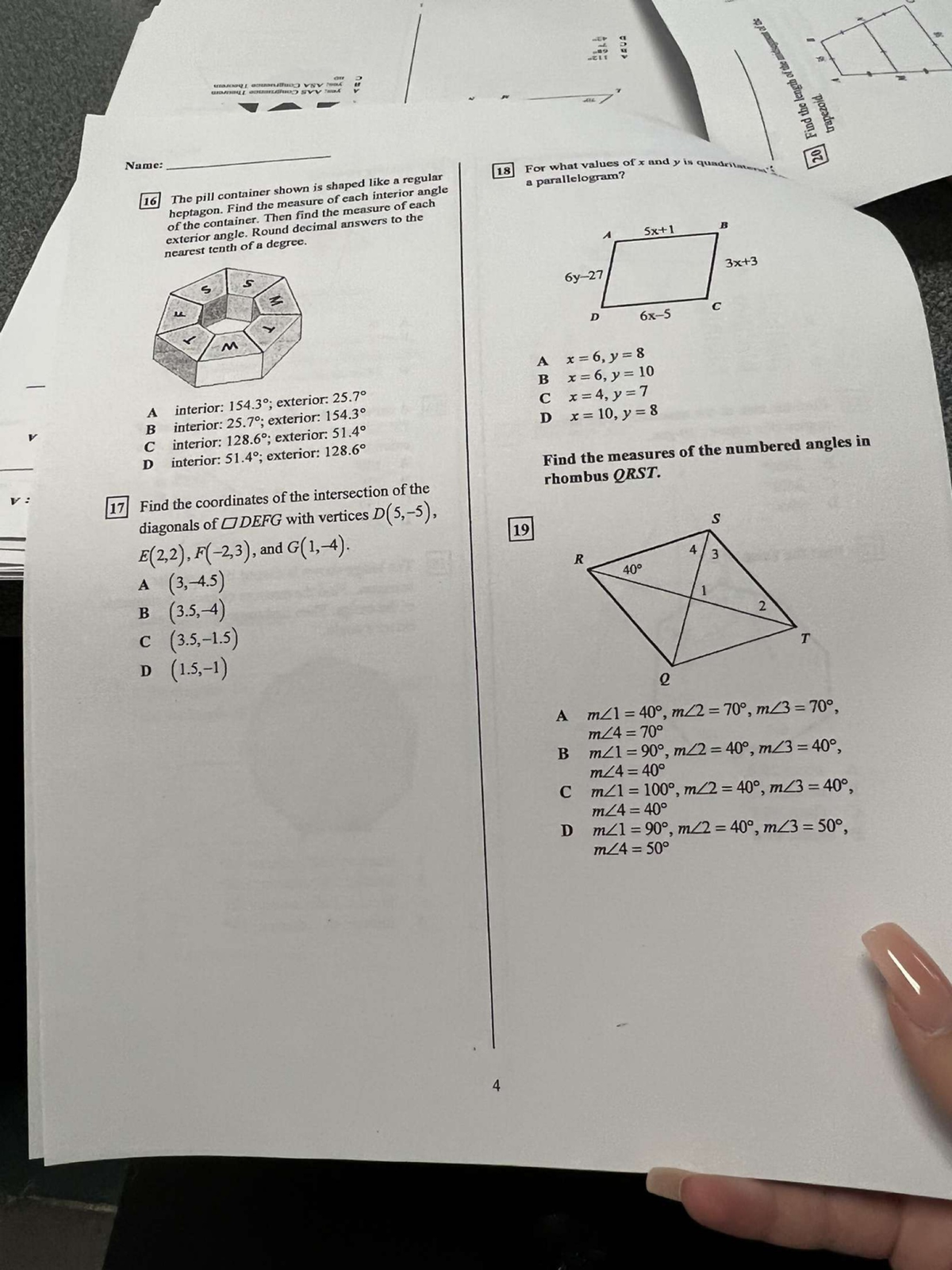 Geometry, Chapter 5 Section 3 1-12 Odd - Studocu