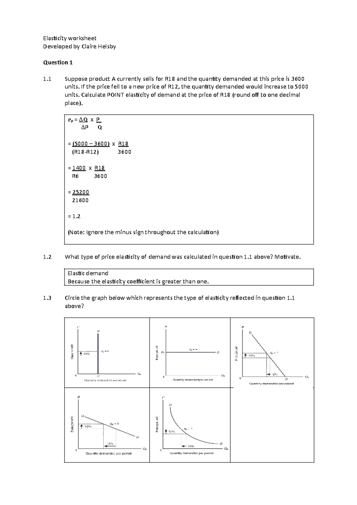 Worksheet-4-combined - Elasticity worksheet Developed by Claire Helsby ...