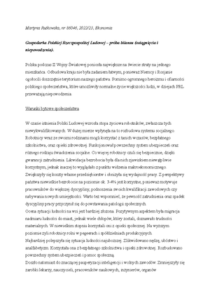 Warunki akcesji Polski do Unii Europejskiej - Martyna Rutkowska, nr ...