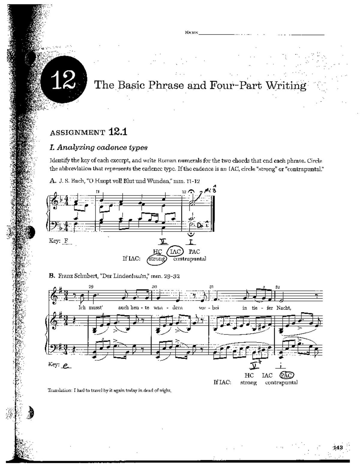 Ch. 12 - Chapter 12 of Workbook - MUSI 1317 - Studocu