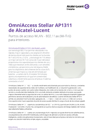 Omniaccess stellar oaw ap1320 datasheet en - Datasheet Alcatel-Lucent OmniAccess Stellar AP WLAN ...