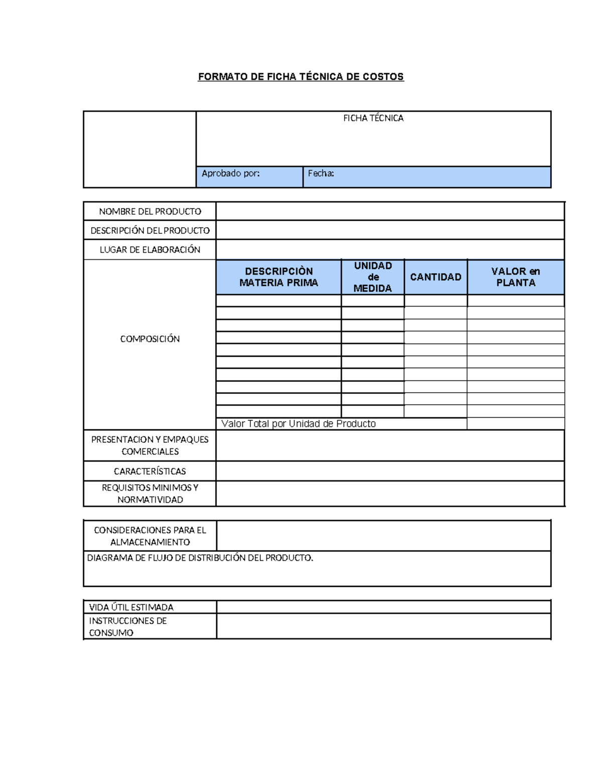2nn Formaton Fichan Tecnican Costosn GA 3n210303025 n AA2n EV01 4465f4e8a958be0 - comercio ...