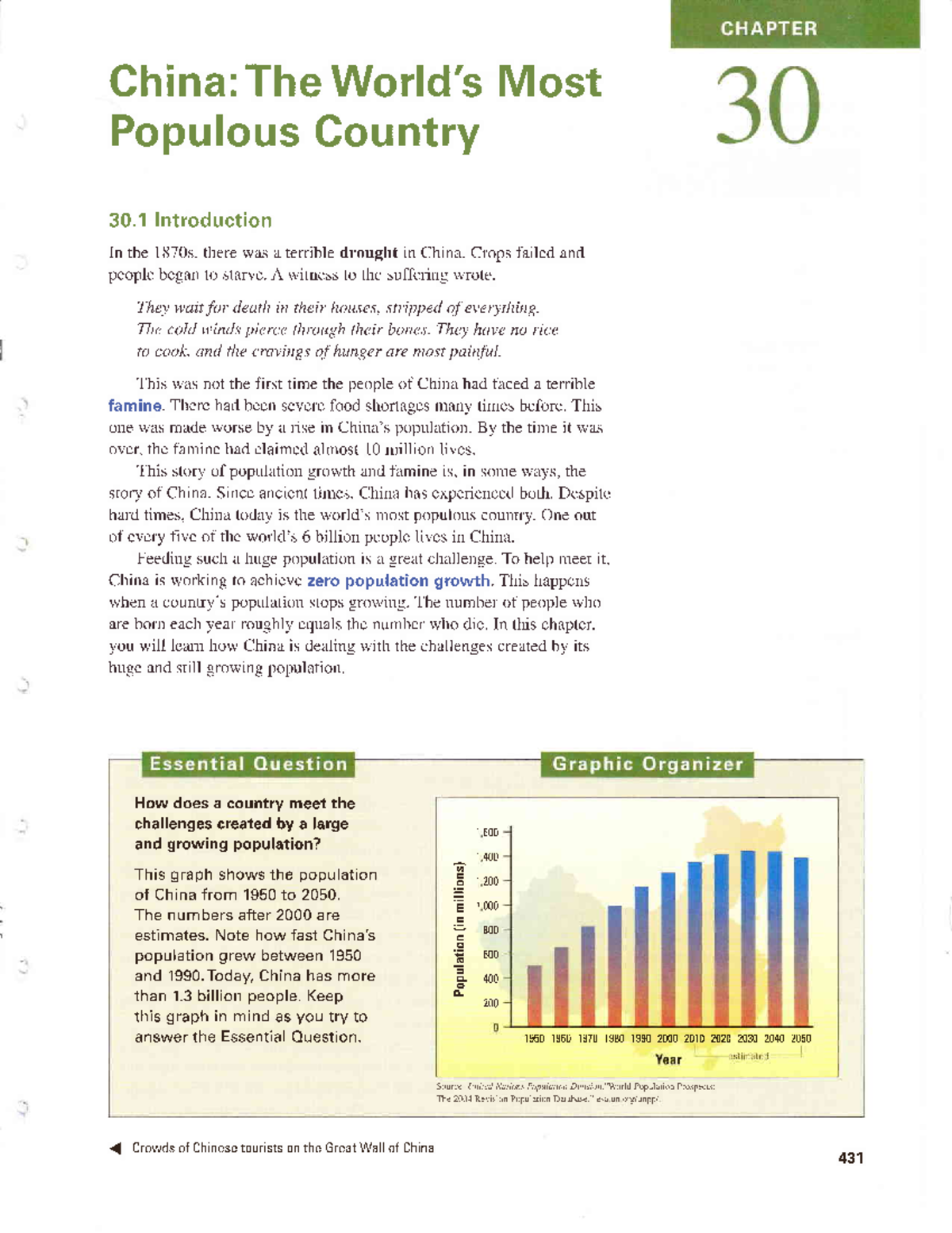 Chapter 30 GA - fun - China:The World's Most Populous Country 30 ...