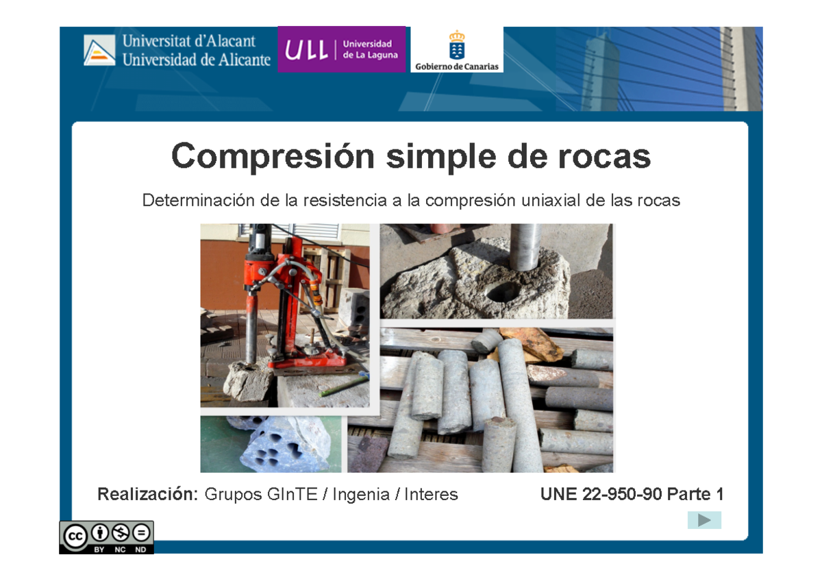 TEMA20-Compresión simple rocas - Compresión simple de rocas ...