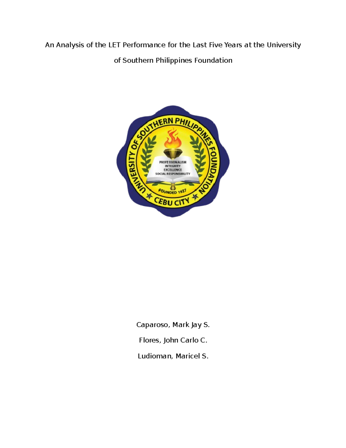 Action-Research-Introduction - An Analysis of the LET Performance for ...