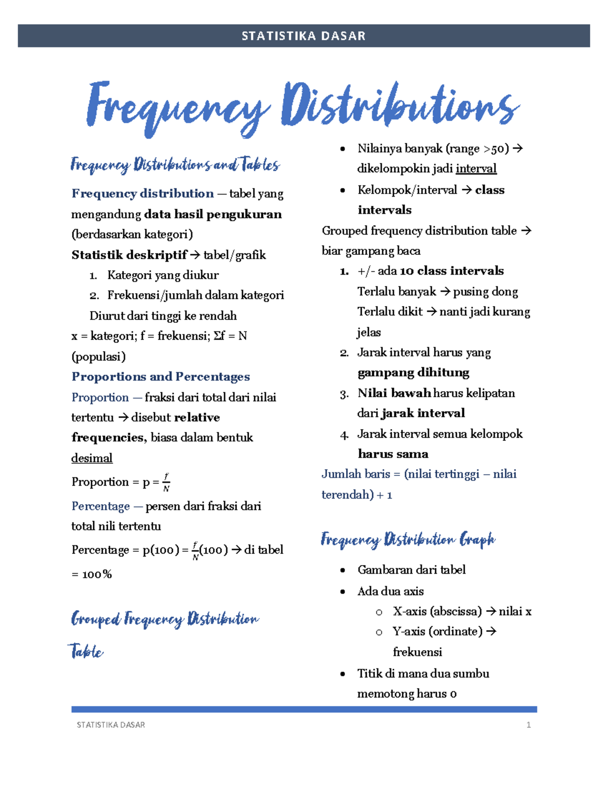 Chapter 2 Frequency Distributions - Frequency Distributions Frequency Distributions and Tables ...