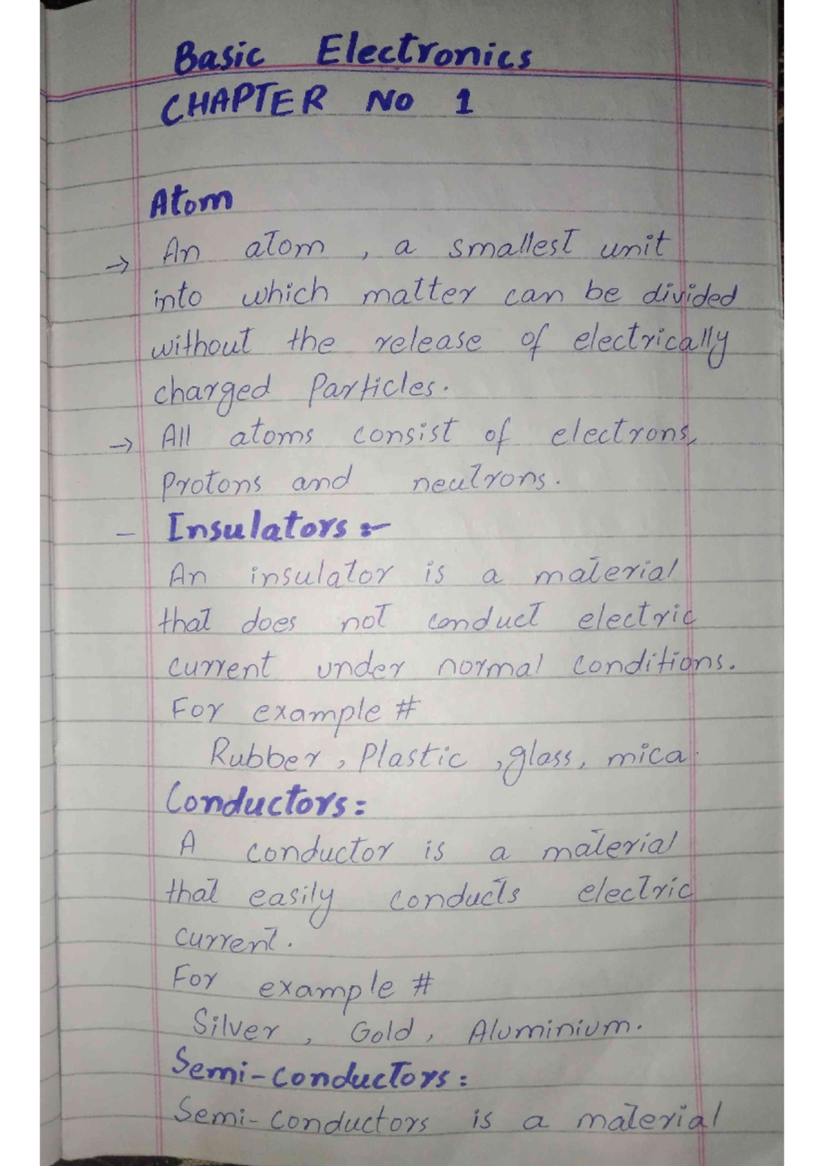 Electronics - All atoms consist of electrons, Protons and neutrons. Insulators An insulator is a ...