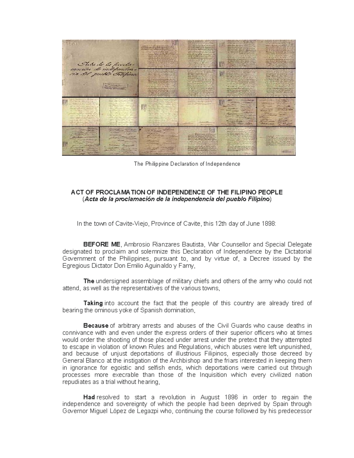 1898-Act-of-Declaration-of-Philippine-Independence-doc-2 - The ...