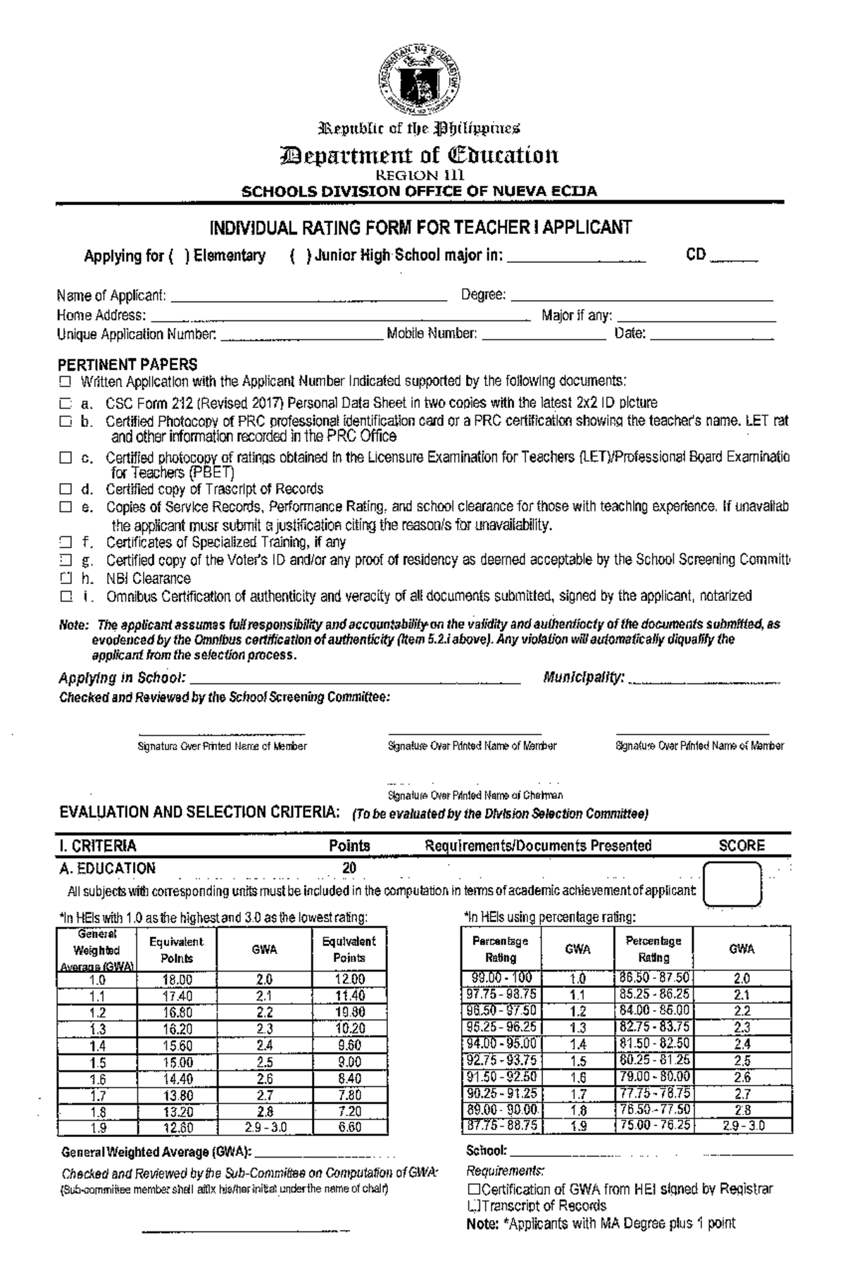 Teacher I Elementary AND Junior HS - Elementary Eduction - Studocu