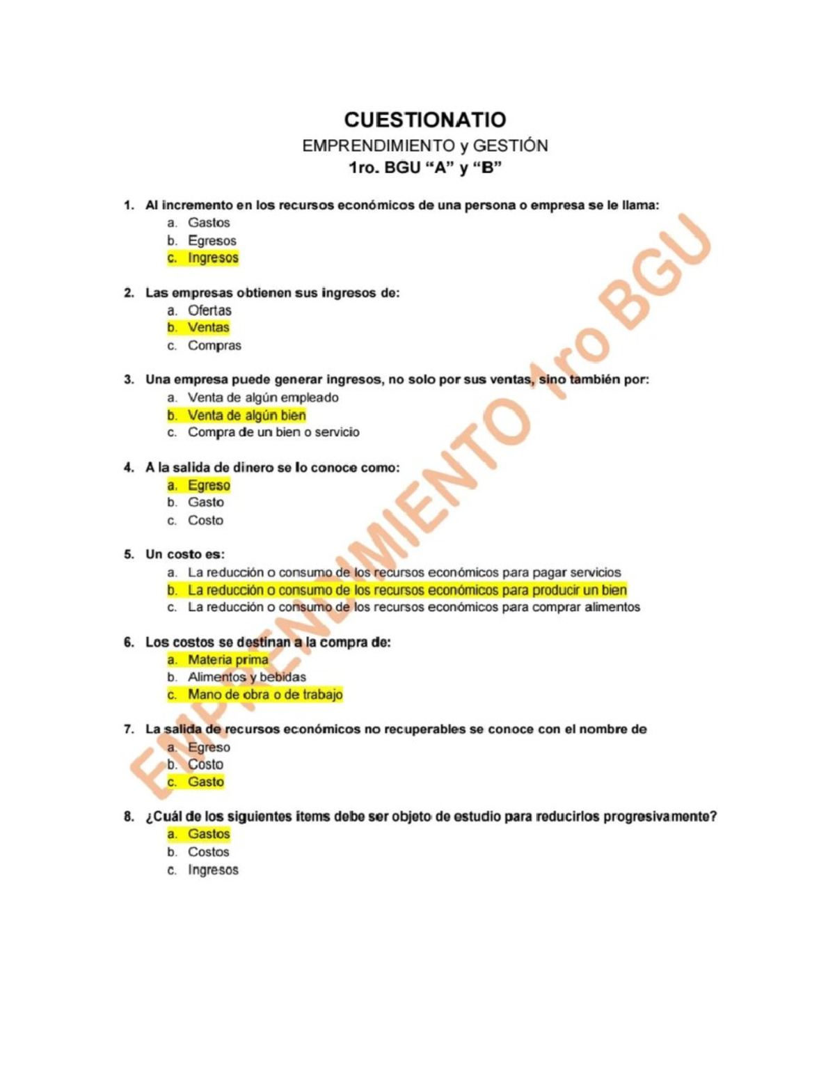 Emprendimiento 1 - NSNDB,C SN.DKMLX - CUESTIONATIO EMPRENDIMIENTO y ...