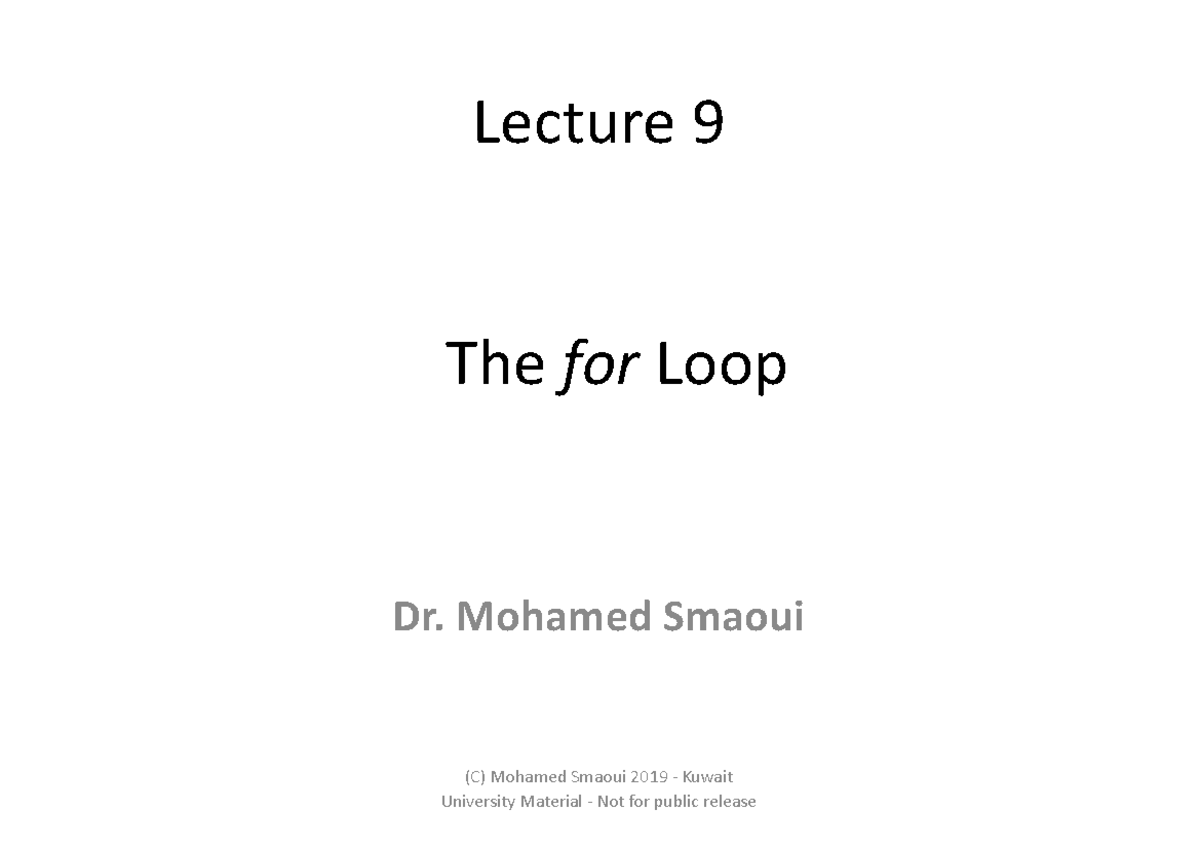 Lecture 9 Python Lecture Notes Introduction Introduction To 6264