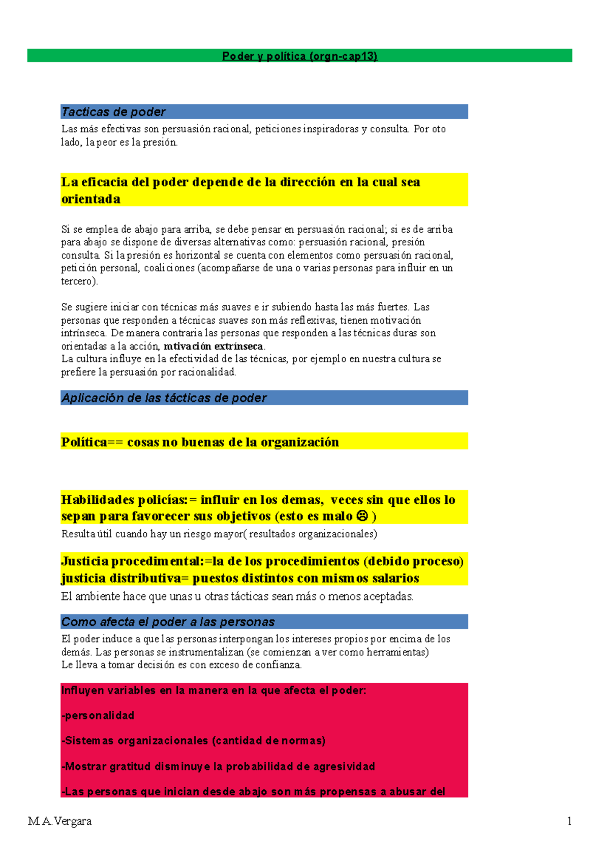 Comp organizacional ultima clase - Poder y política (orgn-cap13 ...