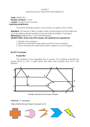 The Six Trigonometric Ratios Lesson Plan - Prepared by: MARY JOY B ...