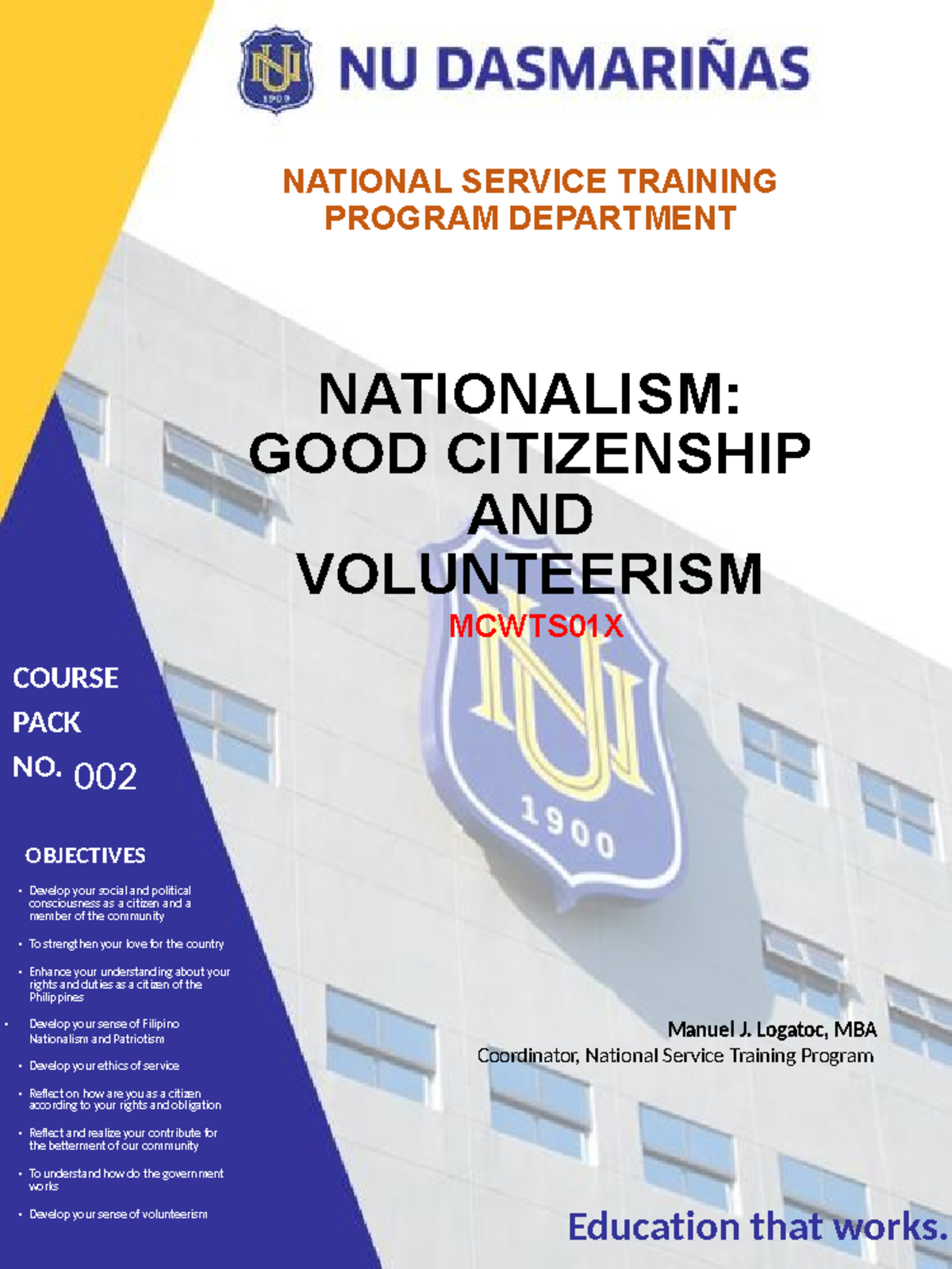 CM 002 NSTP1 Nationalism- Citizenship & Volunteerism [student copy ...