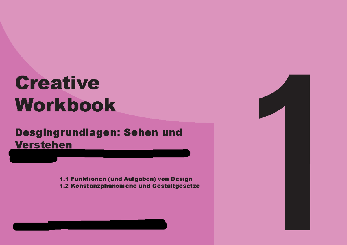 Creative Workbook 1 zensiert - Katherin Hopfenziz | Matrikelnummer 32007841 | 11. 1 Creative ...