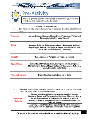 LIT1- Reviewer - CEBUANO LITERATURE Cebu Cebu = “The Queen of the South ...
