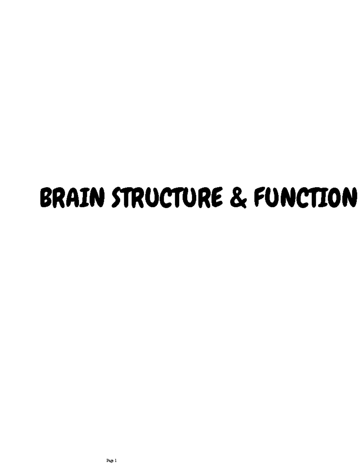 PSY Digital- Flashcards - BRAIN STRUCTURE & FUNCTION Flashcard 1 Front: What are the main - Studocu