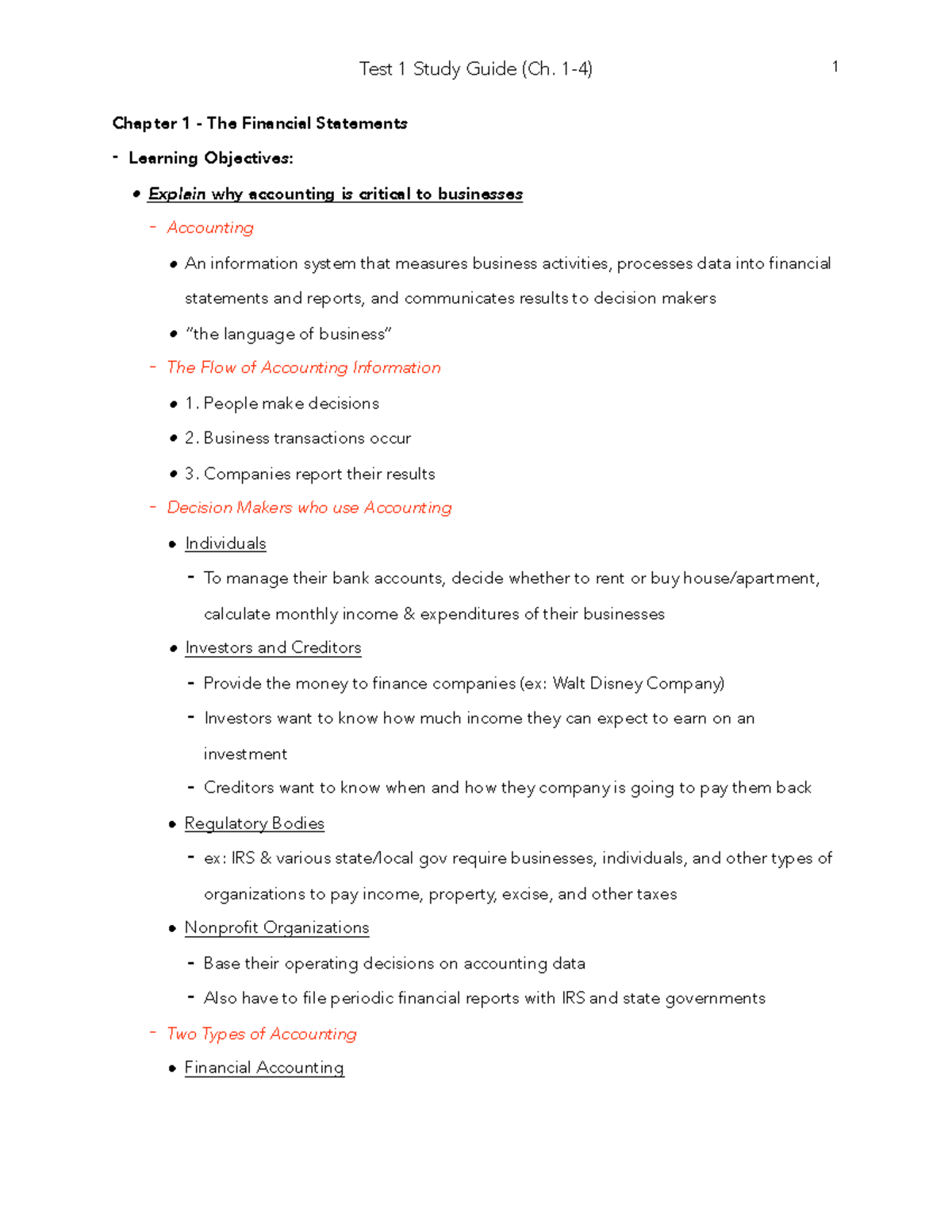ACCT2301 Exam 1 study guide chapter 1-4 - Deprecated API usage: The SVG ...