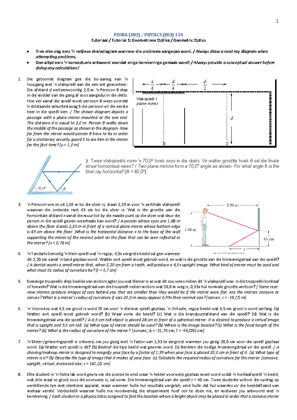 Tut1 - HELPS A LOT - 1 FISIKA (BIO) / PHYSICS (BIO) 134 Tutoriaal ...