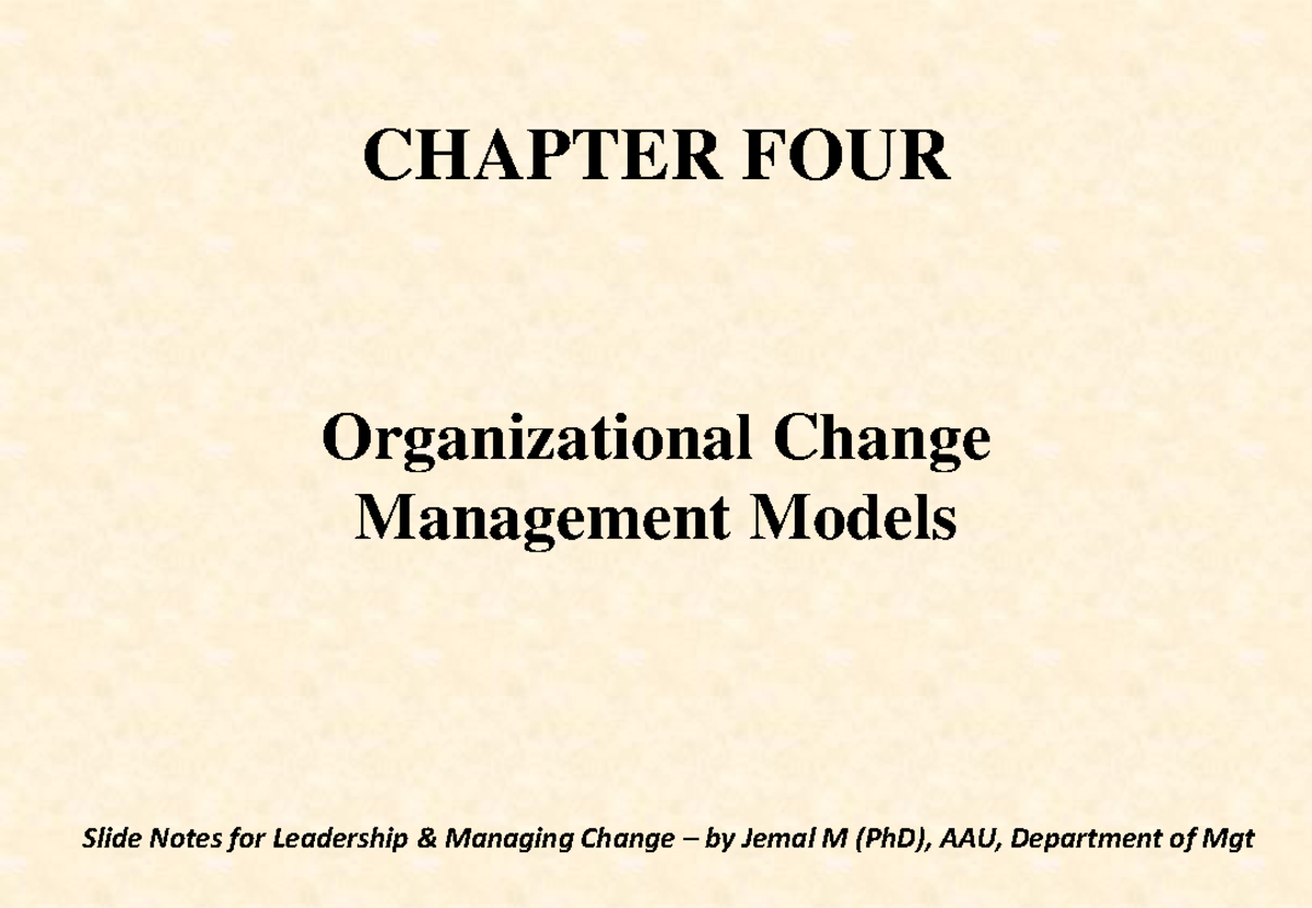 Leadership & Change mgt Chapter 4 - Slide Notes for Leadership ...