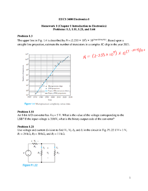 EECS3400 LAB Report 01 - Lab Report Experiment 1 Using the Digital ...