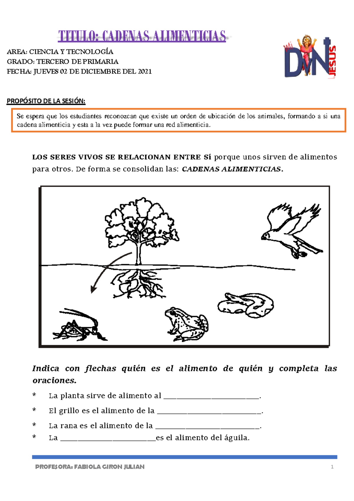 553828167- Cadenas- Alimenticias - TITULO: CADENAS ALIMENTICIAS AREA ...