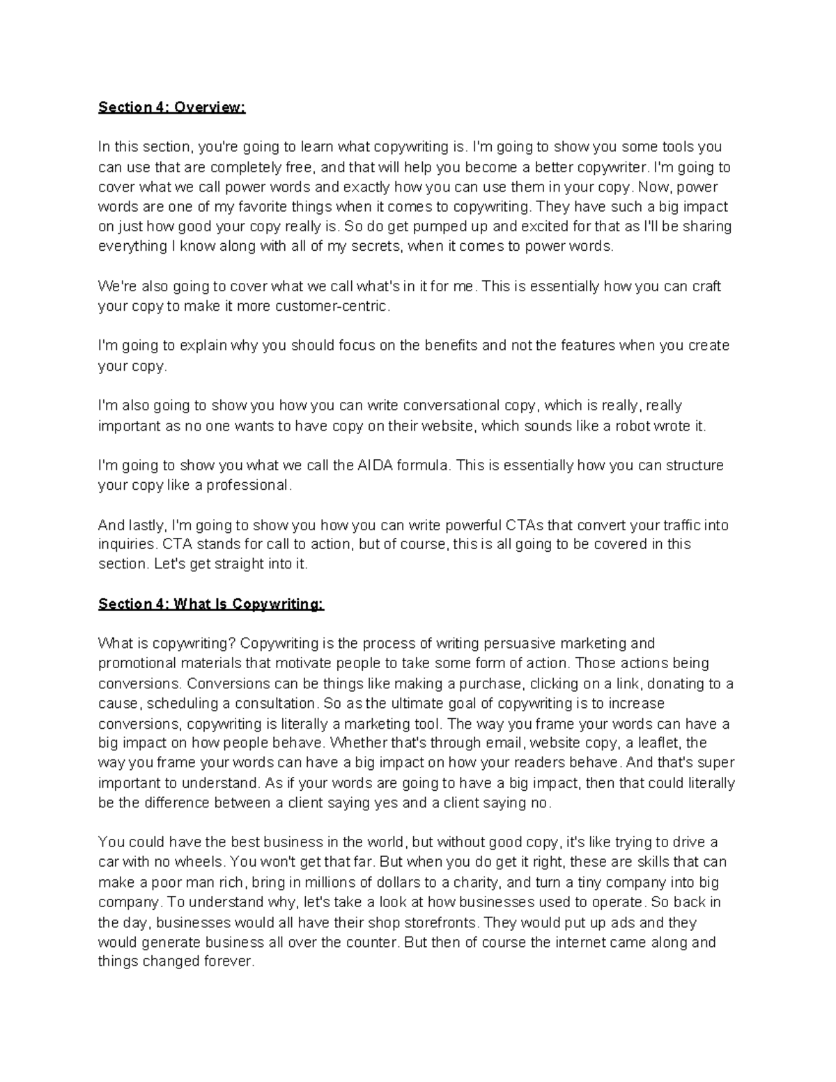 04+-+Copywriting - Nowadays, if you want to run a successful business ...